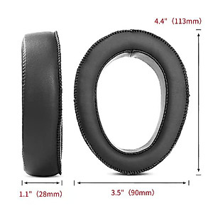 YunYiYi Replacement Earpad Cups Cushions Compatible with Sennheiser HD500 HD570 HD575 HD590 HD270 Headset Covers Earmuffs (PU Leather)