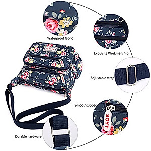 LassZone Women's Totes Bag Multi-Pocket Casual Handbags Crossbody Shoulder Bags for Women Ladies Girls Simlish Shopping Bag