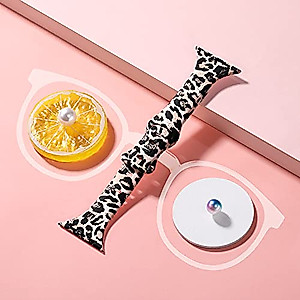 Witzon Slim Bands Compatible with Apple Watch Band 40mm 38mm 41mm for Women, Fadeless Floral Cute Printed Silicone Sport Replacement Wristbands for Apple iWatch Series 8 7 6 5 4 3 SE, Cheetah Print