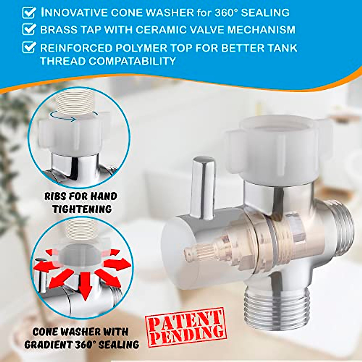 AVAbay Handheld Bidet Sprayer for Toilet - Jet Sprayer for Toilet - Adjustable Water Pressure - Easy to Install Toilet Water Sprayer - Bidet Attachment for Feminine Wash and Cloth Diaper Sprayer