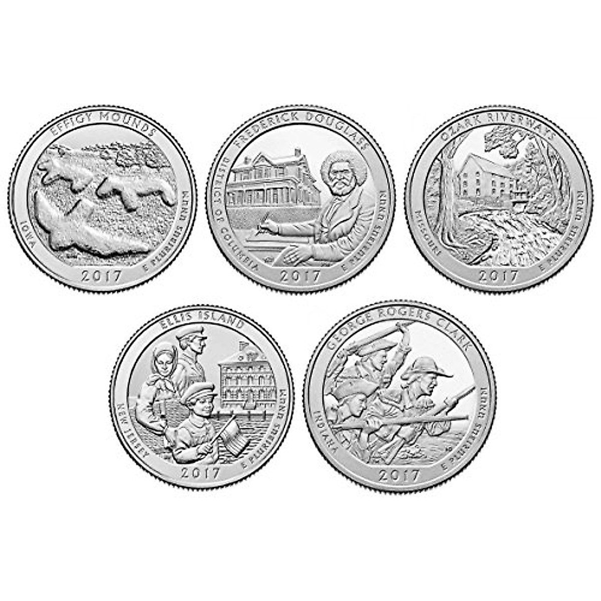 2017 P National Park Quarters America the Beautiful P MINT Brilliant Uncirculated