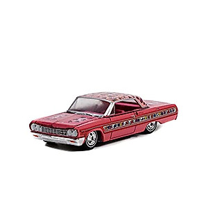 1964 Chevy Impala, Gypsy Rose Pink - Greenlight 63010A/48-1/64 Scale Diecast Model Toy Car
