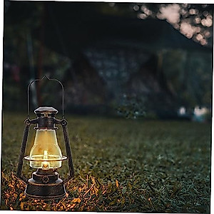 WOONEKY Outdoor Camping Lantern Convenient Camping Light Decorative Garden Lights Handle Camping Lamp Tent Supplies Hiking Emergency Light Handle Tent Light Camping Tent Light Oil Lamp LED