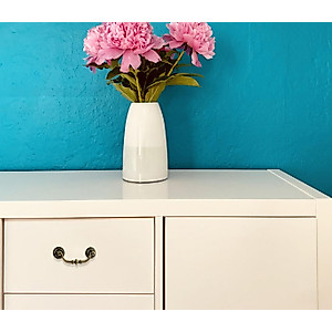 TIECA.HW 4Pcs Antique Brass Bail Drop Cabinet Pulls, 4-1/4" Hole Centers, Antique Bronze Distressed Dresser Drawer Handles Retro Brass Furniture Hardware for Kitchen Bathroom Office