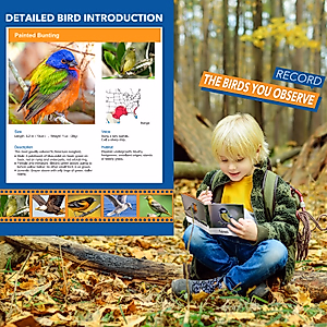 LET'S GO! 3-8 Year Old Boy Girl Toys: Shockproof Binoculars for Kids Bird Watching Camping Hiking, 3 4 5 6 7 Year Old Boys Girls Toddler Outdoor Toy Travel Binoculars for Kid Ages 4-7