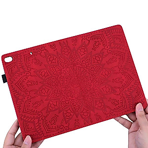 TIPOYOROO iPad Mini 5 Case, iPad Mini 7.9 inch Mini 2/ Mini 3/Mini 4/ Mini 5 Cover, PU Leather Lightweight Slim with Multiple Viewing Angles Card Holders for iPad Mini1/2/3/4/5- RED