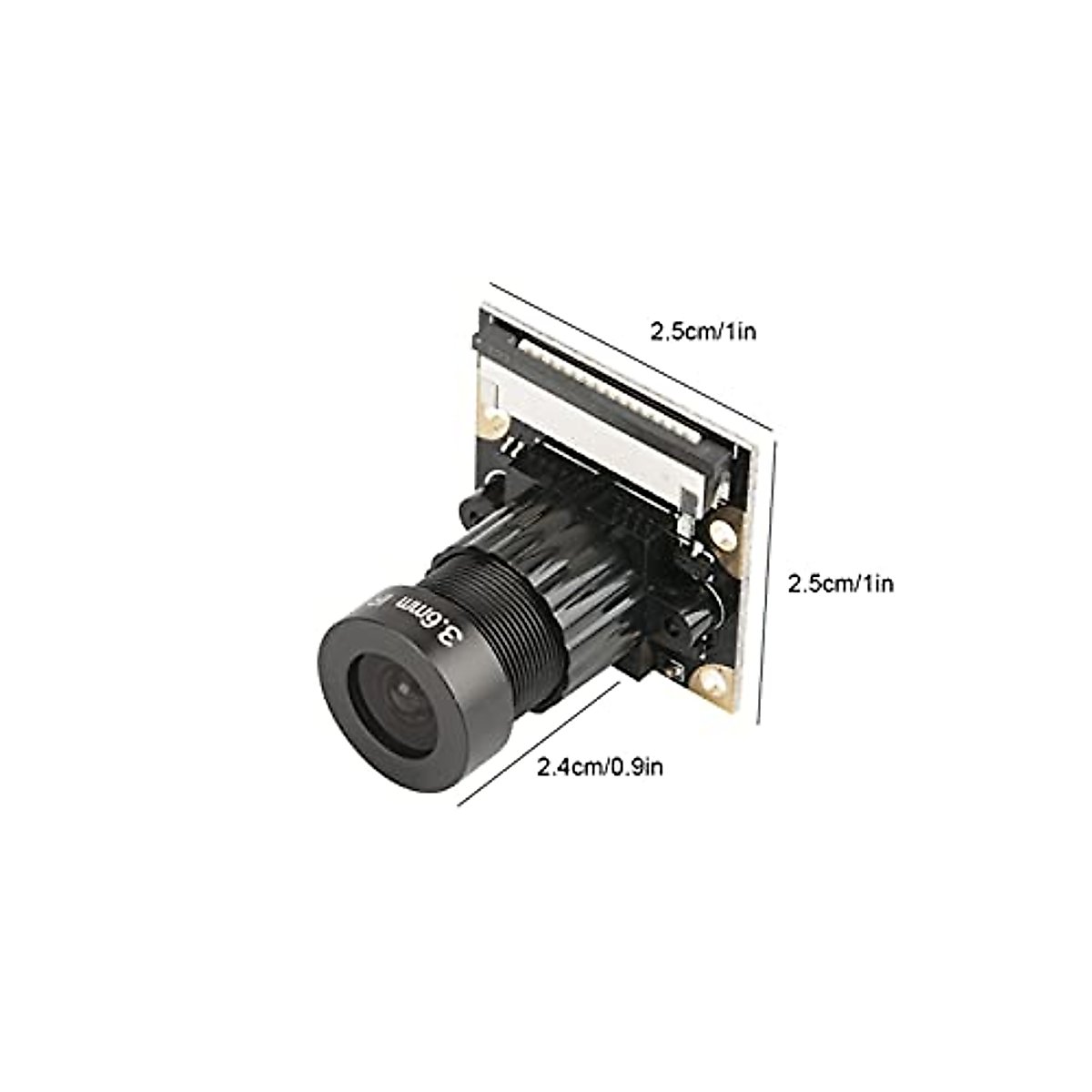 Socobeta 5MP Camera Module, OV5647 Chip 72° View Angle Clear Image Webcam Board High Sensitivity for Raspberry Pi B 3 2