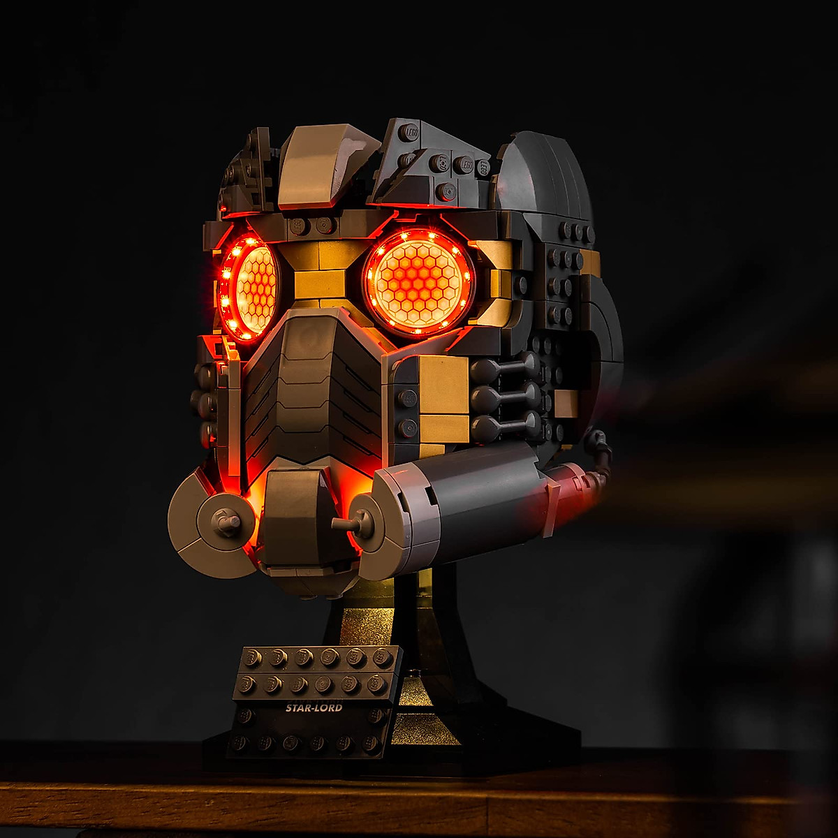 BrickBling LED Light for Lego Star-Lord's Helmet Set 76251(Lights Only), New 2023 Lighting Compatible with Lego Helmet- Light up Your Model