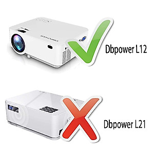 Hermitshell Hard Travel Case for TOP Vision T21 4000L / H o m p o w T20 5500L / DBPOWER L12 3000L， RD820 3500 Lux，PJ0711 2800Lux Mini Projector