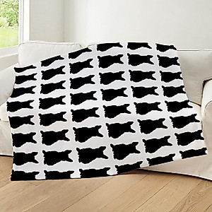 CafePress French Bulldog Silhouette Flip Flops in Black Arct Arctic Fleece Throw Blanket