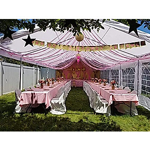Quictent 20'x 40' Upgraded Galvanized Heavy Duty Gazebo Party Wedding Tent Canopy Carport Shelter with Carry Bags(20x40, White)