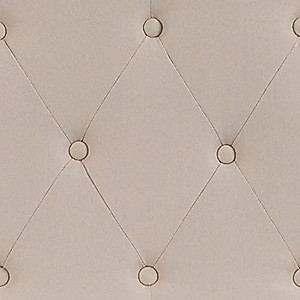 Flash Furniture Cambridge Tufted Upholstered Full Size Headboard in Beige Fabric