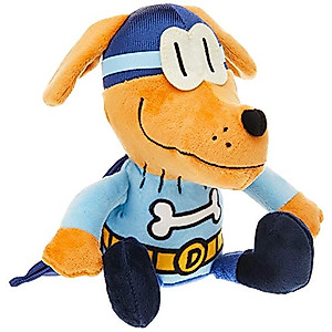 MerryMakers Dog Man Bark Knight Plush Toy, 9-Inch, from Dav Pilkey's Dog Man Book Series