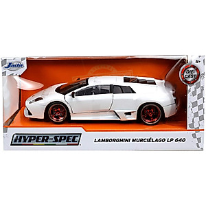 Hyperspec 1:24 Lamborghini Murciélago LP460 Die-cast Car Pearl White, Toys for Kids and Adults