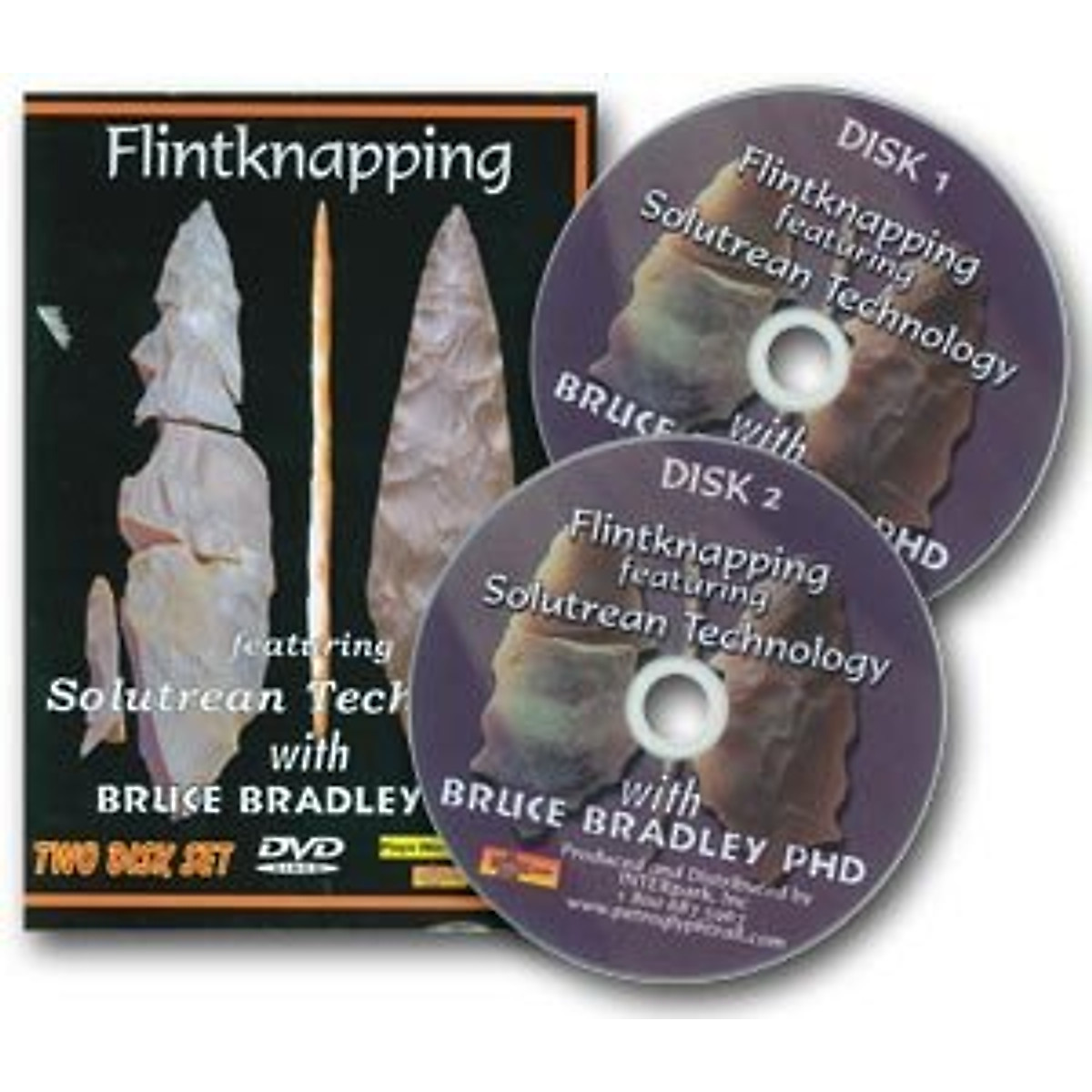Flintknapping Solutrean Technology -2 Disc DVD-Bruce Bradley