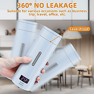 GearRoot Travel Electric Kettle, 380ml Small Portable Electric Tea Kettle Water Boiler, Fast Boil and Auto Shut Off Hot Water Kettle, 4 Temperature Mode …