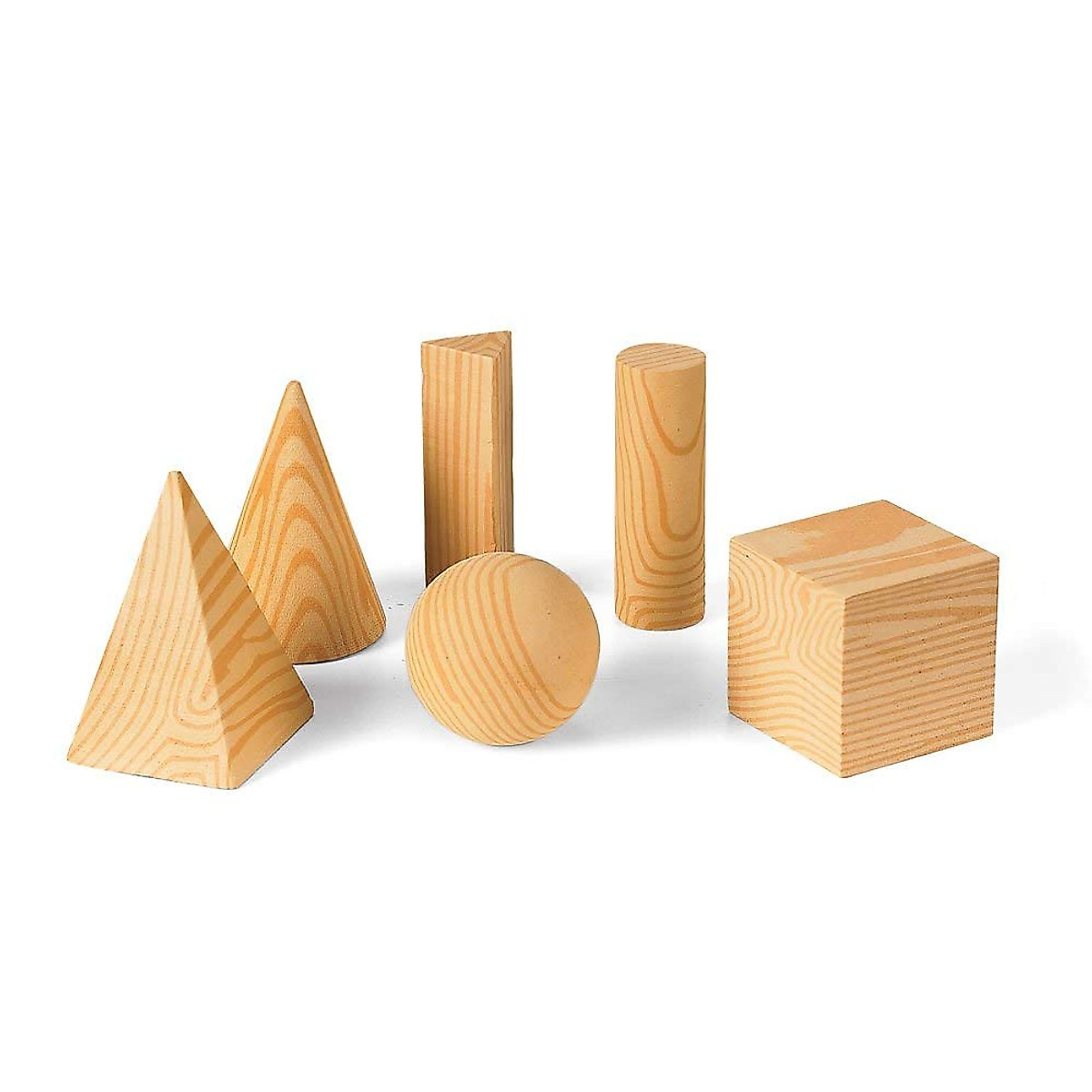 hand2mind ManipuLite Foam GeoSolids Shape Blocks, Set of 6