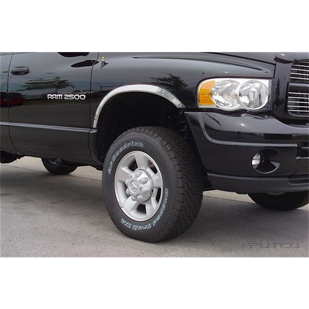 Putco 97302 Stainless Steel Half Fender Trim Kit for Dodge Ram