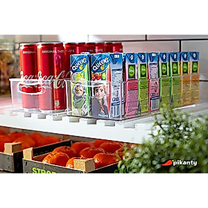 Pikanty - 15" Refrigerator organizer bin clear. Made in USA