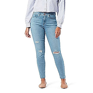 Levi Strauss Signature Gold Women's Totally Shaping Skinny Jeans (Available in Plus Size), Frosty Lakes, 24