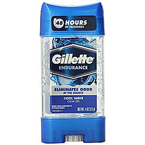 Gillette Anti-Perspirant Deodorant Clear Gel, Cool Wave 3.8 oz (Pack of 3)