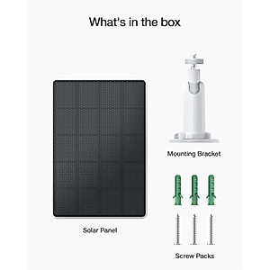 Lindo Solar Panel 3W Compatible with Lindo Doorbell Camera and Spotlight Camera