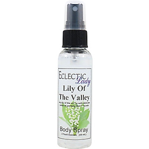 Lily Of The Valley Body Spray, 2 ounces, Body Mist for Women with Clean, Light & Gentle Fragrance, Long Lasting Perfume with Comforting Scent for Men & Women, Cologne with Soft, Subtle Aroma For Daily