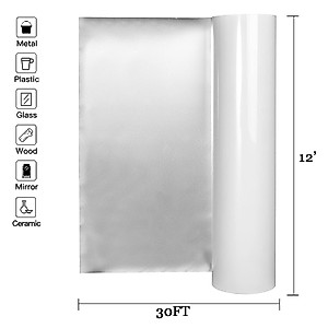 Innovative Black Permanent Vinyl for Cricut No Need Transfer Film, Black HTV Vinyl Roll, Black Vinyl, Oracle Vinyl 651 Permanent Vinyl, Black Vynil, Bulk Vinyl Rolls, Adhesive Vinyl Roll 12" x31ft