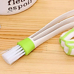 QiancArolBD Mini Duster for Car Air Vent, Automotive Air Conditioner Cleaner and Brush, Dust Collector Cleaning Cloth Tool for Keyboard Window Leaves Blinds Shutter Glasses Fan,Multicolor