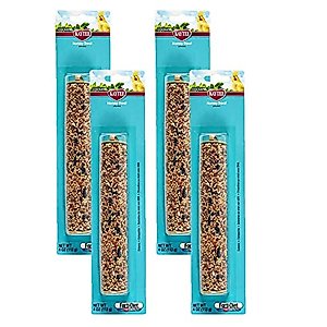 Kaytee 4 Pack of Honey Treat Sticks with DHA for Cockatiels