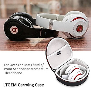 LTGEM Headphone Case for Beats Studio3/Solo3/Solo2/Solo Pro Wireless On-Ear Headphones - Travel Carrying Storage Bag(Case Only)