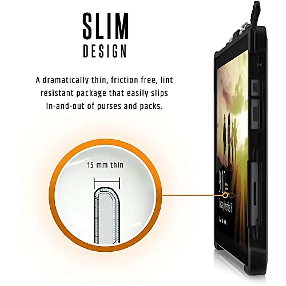 URBAN ARMOR GEAR UAG Designed for Microsoft Surface Pro 7 Plus, Pro 7, Pro 6, Pro 5th Gen (2017) (LTE), Pro 4 Feather-Light Rugged [Black] Aluminum Stand Military Drop Tested Case