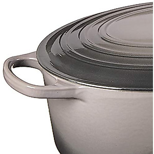 Le Creuset Signature Enameled Cast Iron Oval French (Dutch) Oven, 8 quart, Oyster