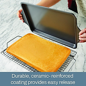 All-Clad Pro-Release Nonstick Bakeware Half Sheet Pan 11.5x17 Inch Oven Safe 450F Half Sheet