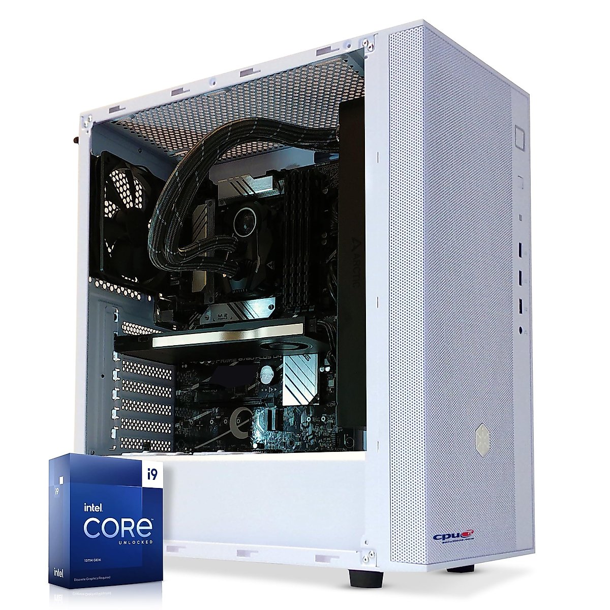 CPU Solutions Express Video Editing PC, CEV-8910-4K 8K 3D Video Editing Workstation - Intel i9-14900KF, 6.0GHz 24-Core, 128GB DDR5, 2TB NVMe SSD, Quadro RTX A4000, Windows 11 Pro Computer Tower