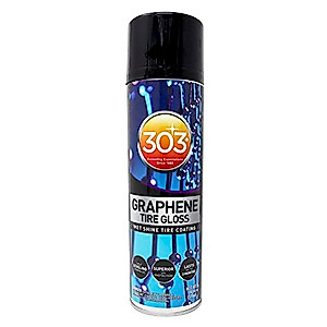 303 Products Graphene Tire Gloss – High Gloss Shine – UV Protection – Hydrophobic Spray Coating – Prevents Cracking and Dry Rot – 3 Months of Protection – 18 oz (30250)