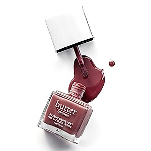 butter LONDON Patent Shine 10X Nail Lacquer, Gel-Like Finish, Chip-Resistant Formula, 10-Free Formula, Cruelty-Free, Polymer Technology, Toff, 0.2 Fl Oz