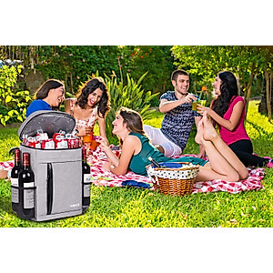 FORICH Soft Cooler Backpack Insulated Waterproof Backpack Cooler Bag Leak Proof Portable Small Cooler Backpacks to Work Lunch Travel Beach Camping Hiking Picnic Fishing Beer for Men Women