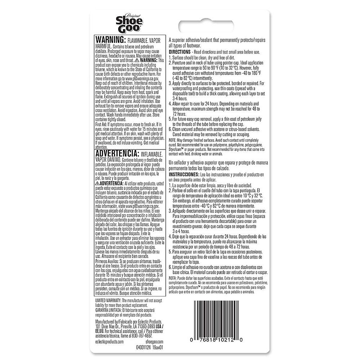 Shoe GOO 110212 Adhesive, 3.7 fl oz, Black