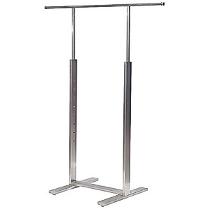 Econoco Bauhaus Series | Durable Adjustable Single Bar Merchandiser