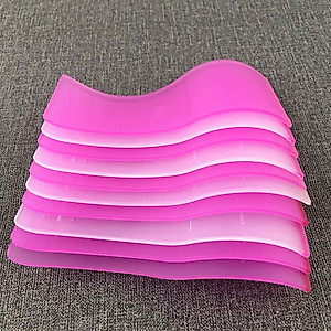 12 Pcs Hair Wax Cleansing Spatulas Plastic S-Shaped Makeup Cosmetic Mask Scraper Waxing Applicator Beauty Tools, Random Color