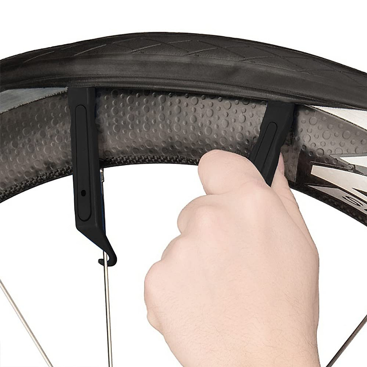 Tobefore 3pcs Bicycle Tire Levers Tools Strong & Long Lasting Tire Removal Tool Portable MTB Road Bike Wheel Remover Bike Tire Outdoor Repair Tools for Road or Mountain Bike Tires