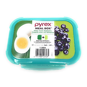 PYREX Divided Glass Storage Rectangle Small, 1 EA