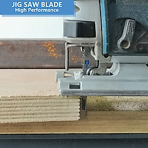 AIKENSAI 30 x T101B 4 Inch 10TPI Jigsaw Blades T Shank for Wood Jig Saw Blade Set Jig Saw Blades for Wood Compatible with Power Jig Saws RYOBI Milwaukee Makita Bosch DeWalt etc