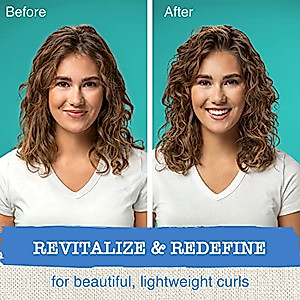 Maui Moisture Lightweight Curls + Flaxseed Curl Refresher Mist, Conditioning and Moisturizing Spray with Aloe Vera, Flaxseed Oil, Coconut Water, Vegan, Paraben Free, Silicone Free, 8 Fl Oz