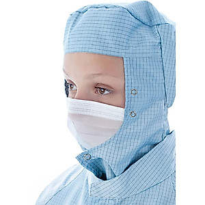 Ansell BFV06 BioClean Microflow Face Veil with Studs, Non-Sterile (Pack of 500)