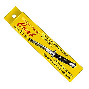 SwitchBlade Comb - (Pack of 4) Stainless Steel Novelty Switch Folding Pocket Combs Set Flick Comb for Hair, Beard or Mustache, Stocking Stuffers