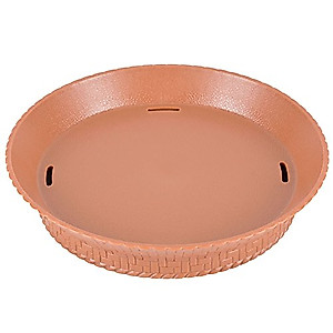 G.E.T. RB-894-TER Round Serving Basket with Base, 7.27", Terra Cotta (Set of 12)