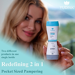 YUDIVA Shea Butter Shampoo & Conditioner Set, TSA travel size 3.3 Fl Oz