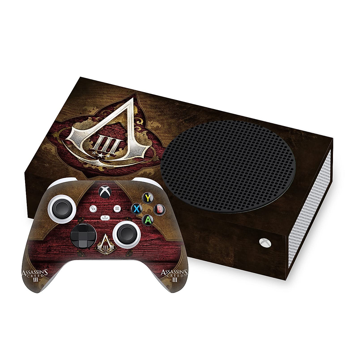 Head Case Designs Officially Licensed Assassin's Creed Freedom Edition III Graphics Vinyl Sticker Gaming Skin Decal Cover Compatible With Xbox Series S Console and Controller Bundle